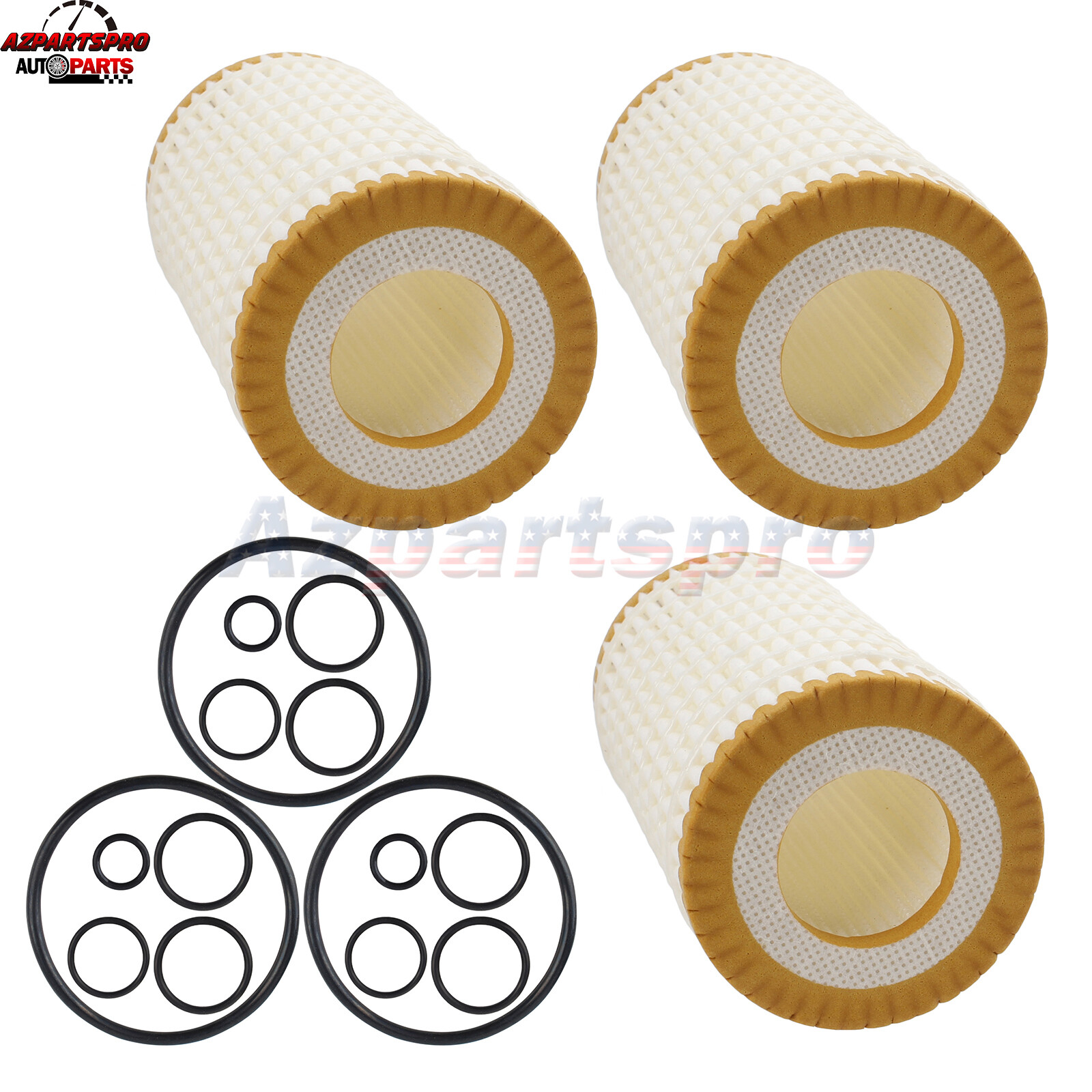 3pcs Engine Oil Filters For Mercedes-Benz W211 W212 A207 C207 S210 S211 ...
