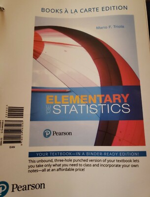 Elementary Statistics, Books a la Carte Edition by Mario F. Triola ...