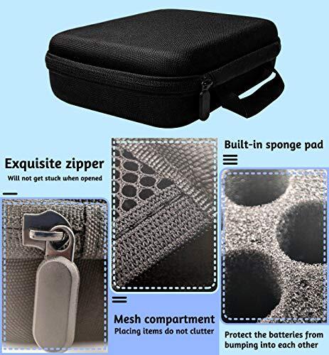 Battery Organizer Storage Bag Safe Neat Shockproof Hard Portable ...