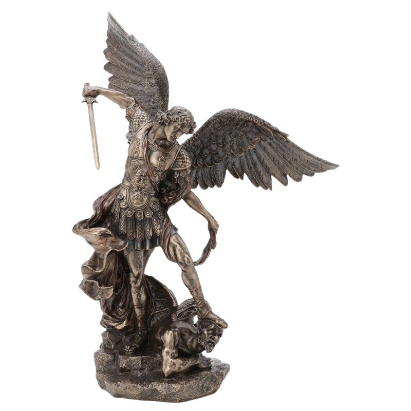Unicorn Studios Saint Michael Standing Over Demon Figure - WU74552V4 ...