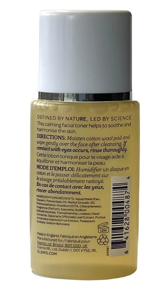 NEW Travel Size Soothing Apricot Toner by ELEMIS (1.6 oz.) | eBay