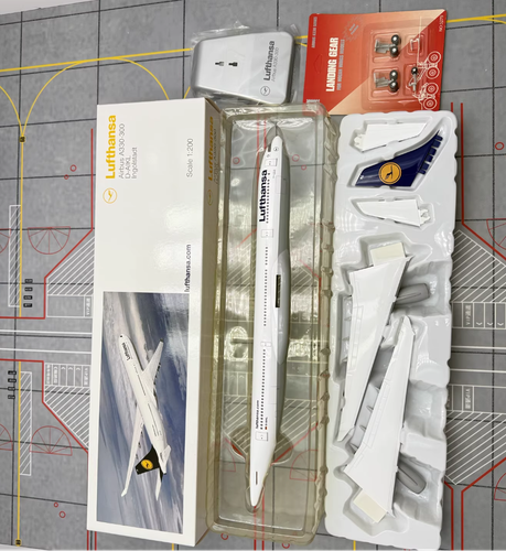32CM 1:200 Hogan Lufthansa AIRBUS A330-300 Aircraft ABS Plastic ...