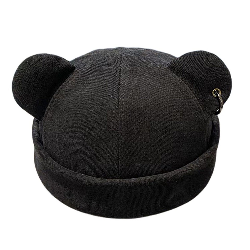 Cotton Melon Beanie Cat Ear Hip Hop Hats Fashion Cute Dome Caps Men ...