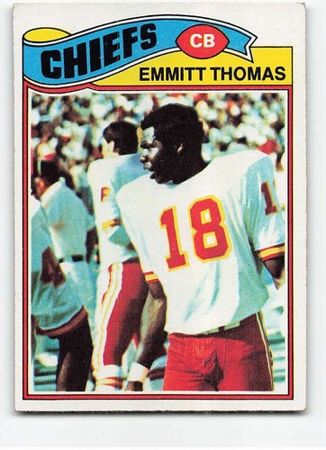 1977 Topps #129 Emmitt Thomas EX Excellent Chiefs 114845 | eBay