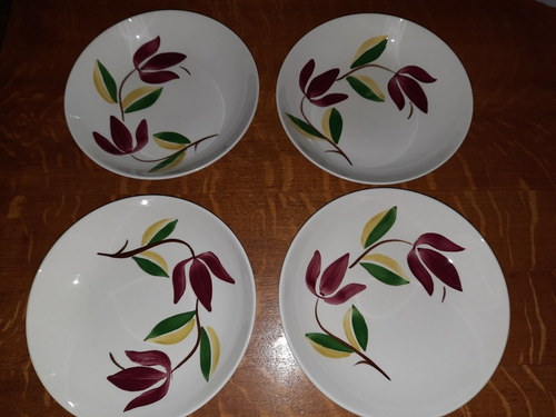 Set of 4 Vintage, Hand-Painted, Stetson Elizabethan Spray Salad / Soup ...