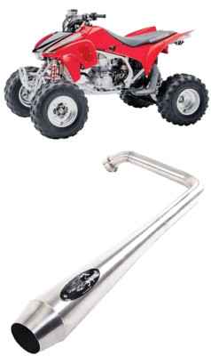 Barker's Honda TRX/CRF 450 Drag ATV Single Drag Exhaust System | eBay
