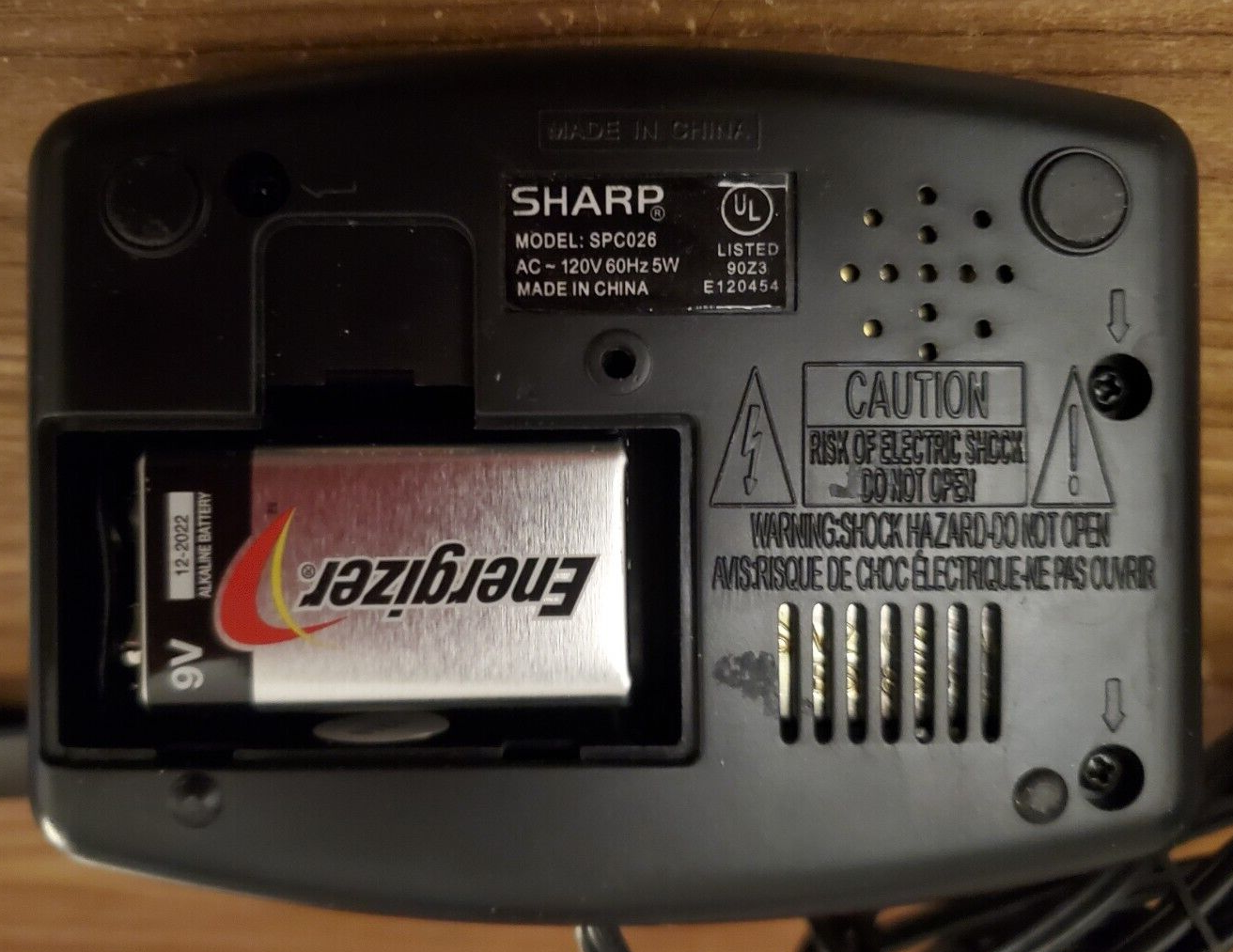 Sharp+SPC026+Alarm+Clock+Digital+LED+Display+With+Snooze+Battery+Backup ...