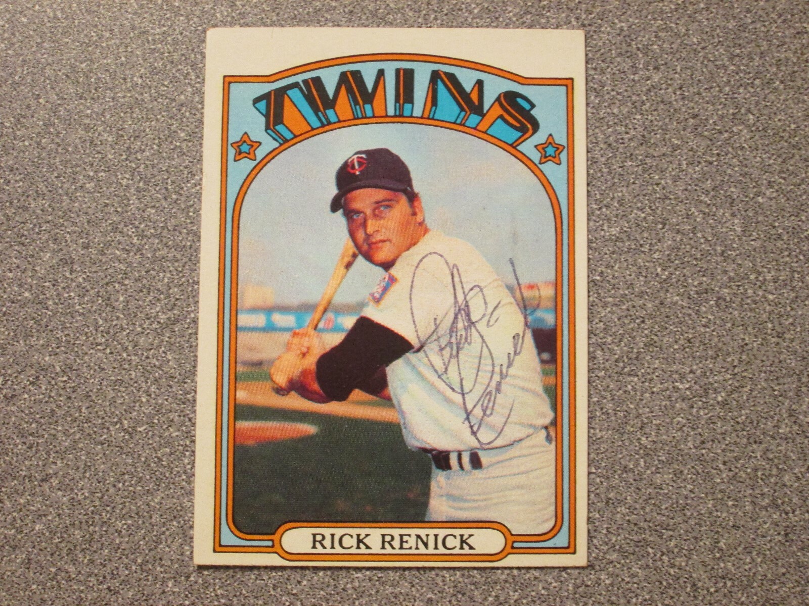 1972 TOPPS #459 RICK RENICK TWINS SIGNED AUTOGRAPHED CARD | eBay