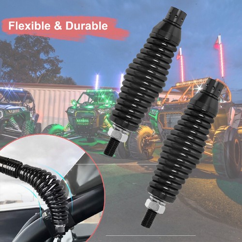 Whip Light Spring Mounting Base, OFFROADTOWN Black Barrel Spring Base ...