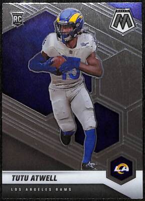 2021Panini Mosaic Tutu Atwell #320 Rookie Los Angeles Rams Football ...