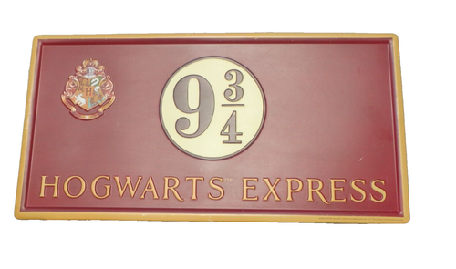 Harry Potter Hogwarts Express Train Platform 9 3/4 Large Metal Sign ...