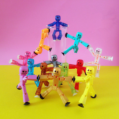 Random 4pcs Zing Stikbot ROBOT ANIMATION Single Figures Kid toys gifts ...