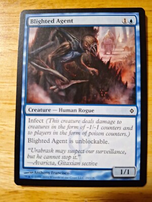 MTG Blighted Agent New Phyrexia 29/175 Regular Common | eBay