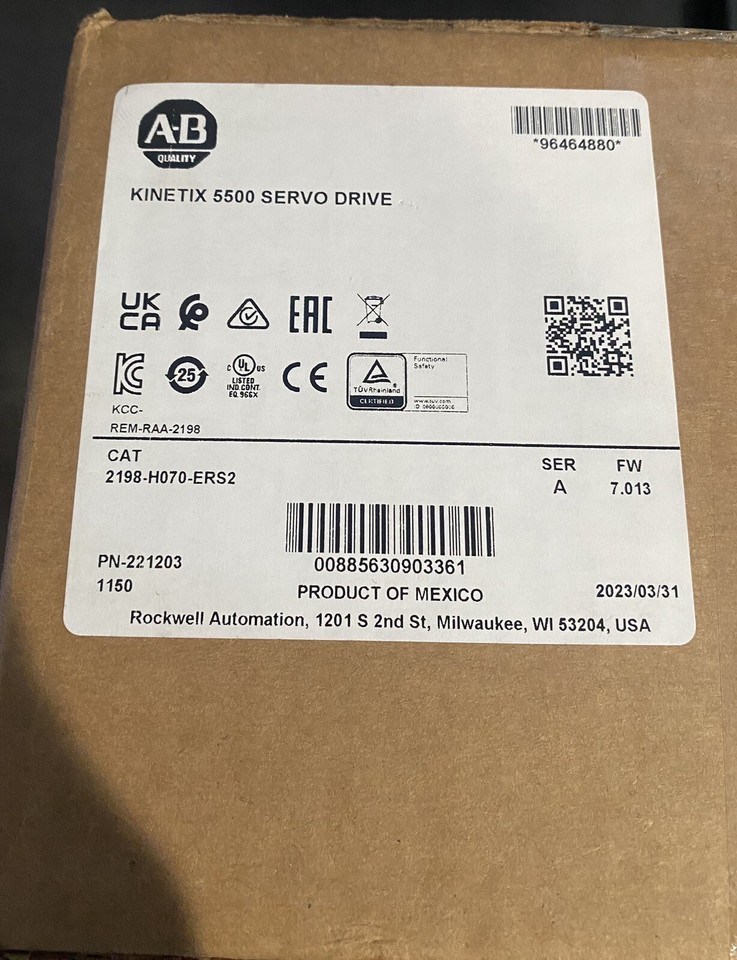 Brand New Allen-Bradley 2198-H070-ERS2 Original Servo Drive 2198-H070 ...