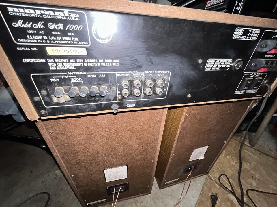 Marantz SR1000 Stereo Receiver & 2 SP08 Cabinet Speakers | eBay