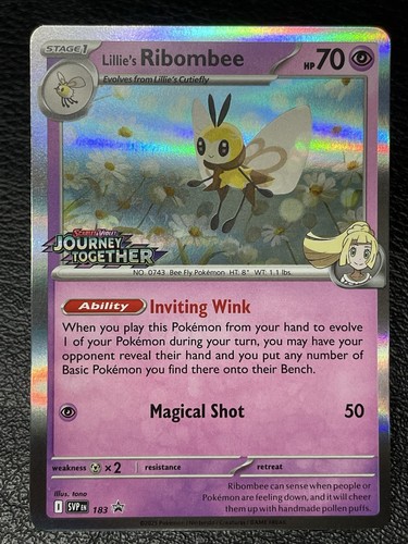 Lillie's Ribombee SVP 183 - Prerelease Stamp - Pokemon TCG: Journey ...