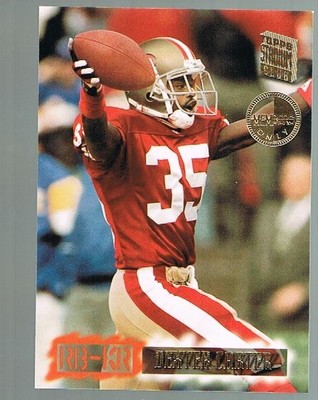1994 Topps Stadium Club Members Only Dexter Carter #384 49ers Florida ...