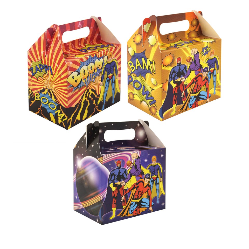 10 Childrens Themed Party Lunch Boxes Takeaway Boxes Birthday Wedding ...