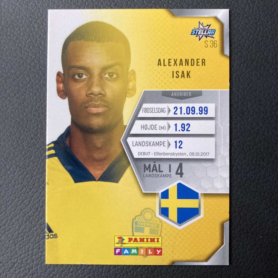 Alexander Isak Panini The Great Football Festival Invincible RARE Euro ...