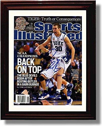 16x20 Framed 2010 Duke "Back On Top" Jon Scheyer SI Autograph Promo ...
