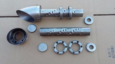 Lake Header 3.5" Lakester Baffles Mufflers Silencers Kit With SLIP IN ...