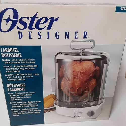 Oster DESIGNER Carousel Rotisserie Model 4783 Vertical Sunbeam NOS Auto ...