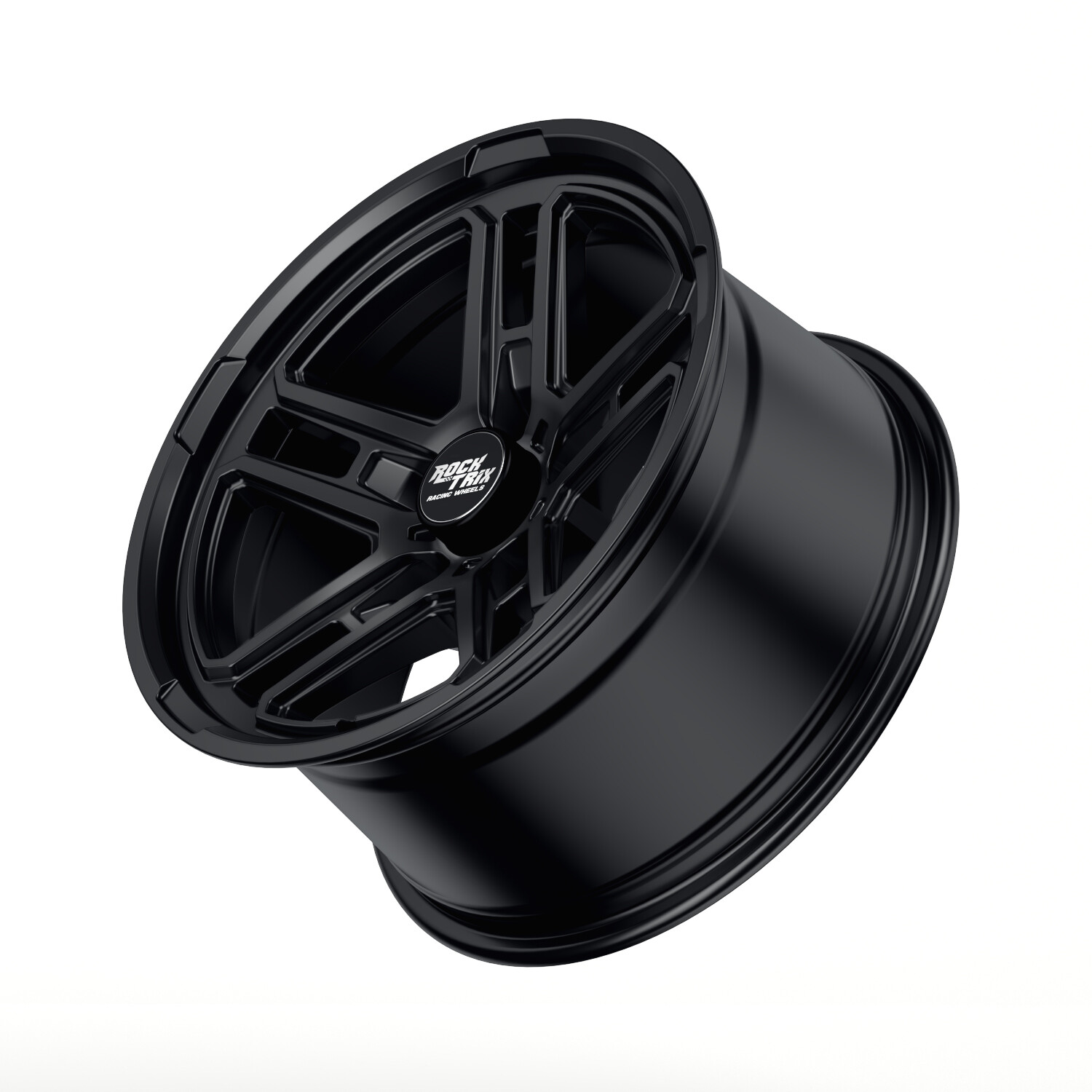 17" RockTrix RT108 17x9 +12 Black Wheel 5x5 5x127 Rim fits Jeep JK JL ...