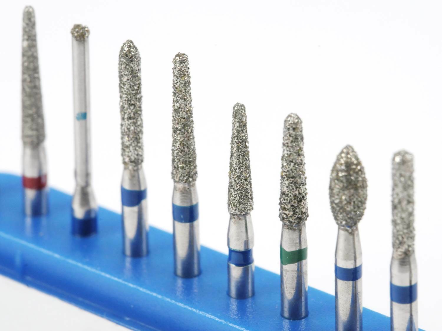 10pcs FG-102 Diamond Dental Lab Drill Burs Burrs Fissure Cross Cut High ...