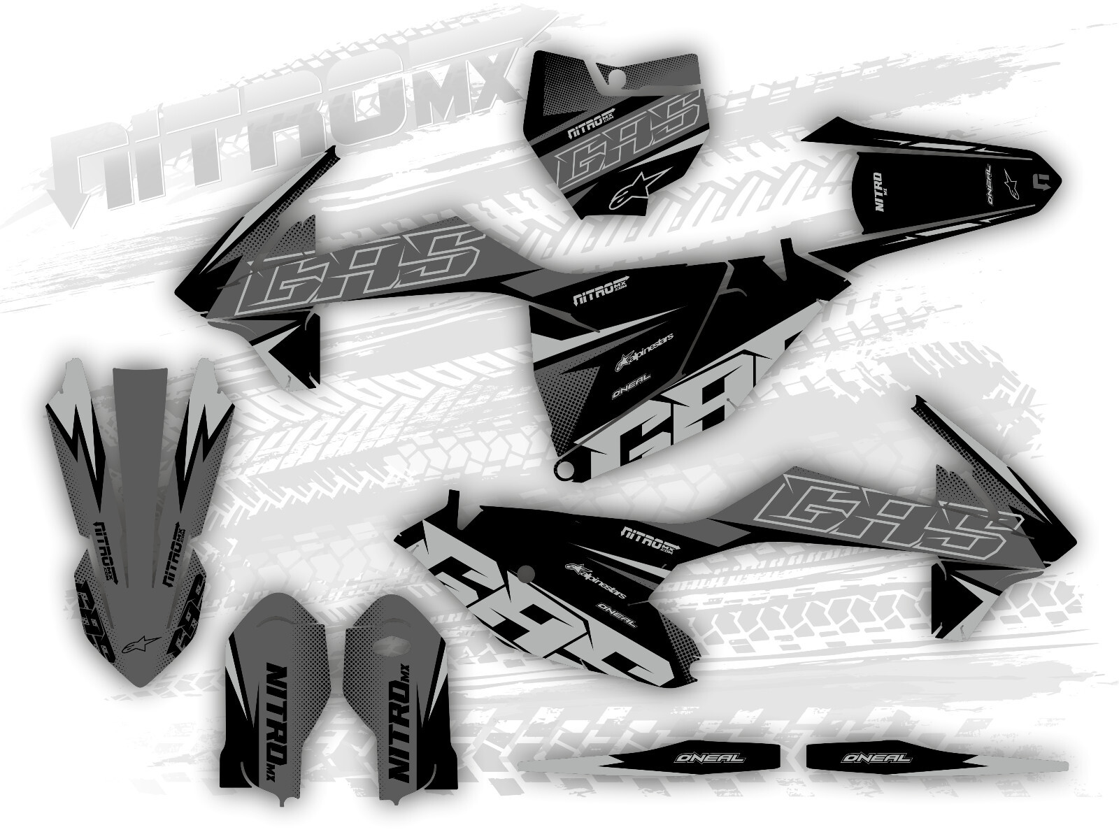 Graphics Kit fits Gasgas MC 85 MC85 2021 2022 2023 2024 Decals Stickers ...