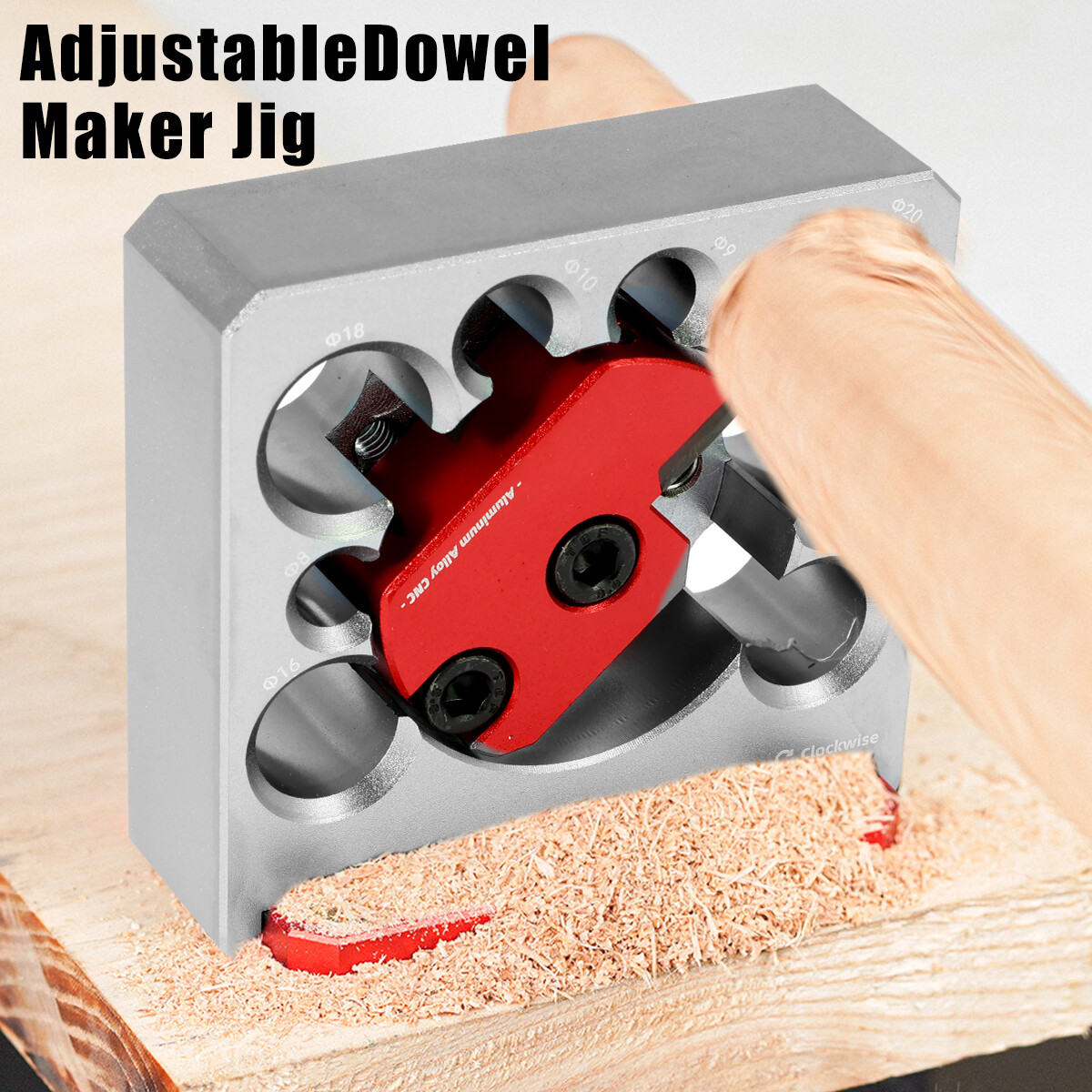 6x Dowel Maker Jig Kit Metric 8mm to 20mm Adjustable Dowel Maker Cutter ...