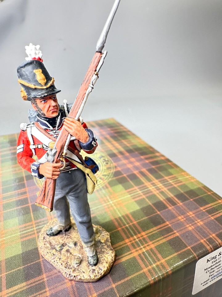 King & country Waterloo Napoleonic COLDSTREAM GUARDS STANDING READY 1/ ...