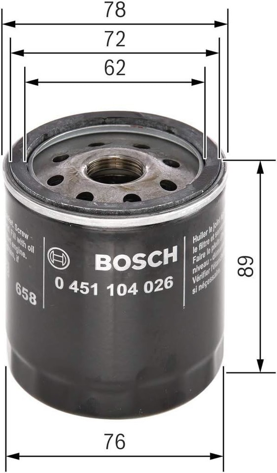 For MG - MGTF 1.6 1.8 2002-2005 Oil Filter P4026 0451104026 Bosch | eBay UK