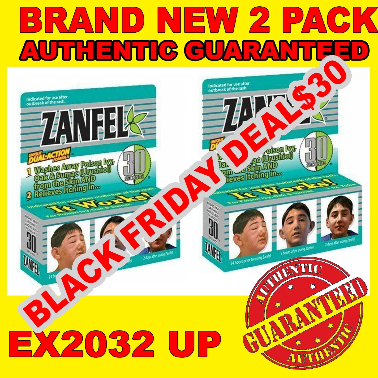 Zanfel Poison Ivy Oak Sumac Dual Action Itch Relief Wash 1oz EX2032 NEW ...