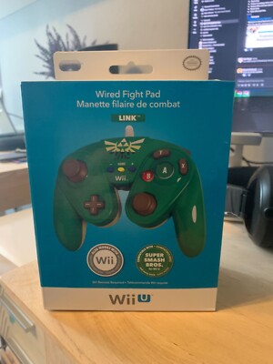 PDP Nintendo Wii U Zelda Link Wired Flight Pad Controller 085-006 New ...