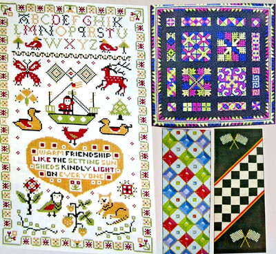 Mien Sampler Friendship Bejeweled Racetrack Designs 4 CROSS STITCH ...