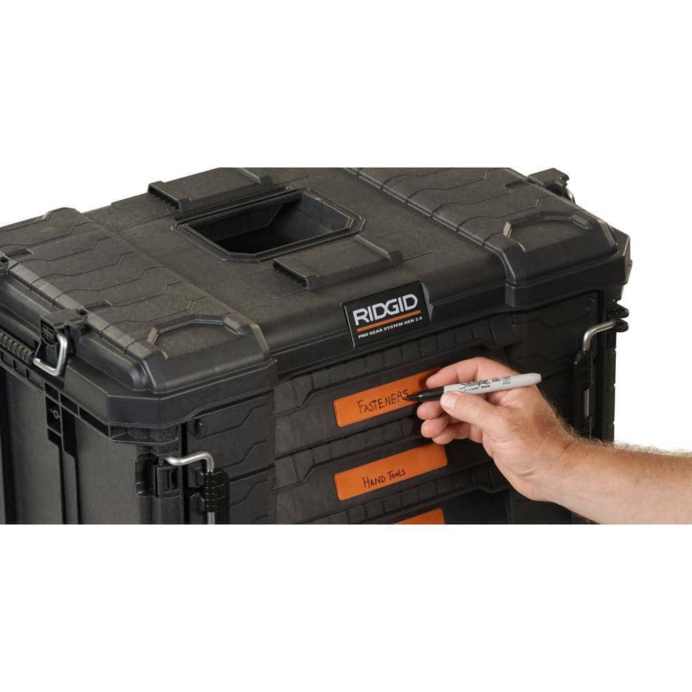 Ridgid 2.0 Pro Gear System 22 in. XL Tool Box Storage Wall Mountable 4 ...
