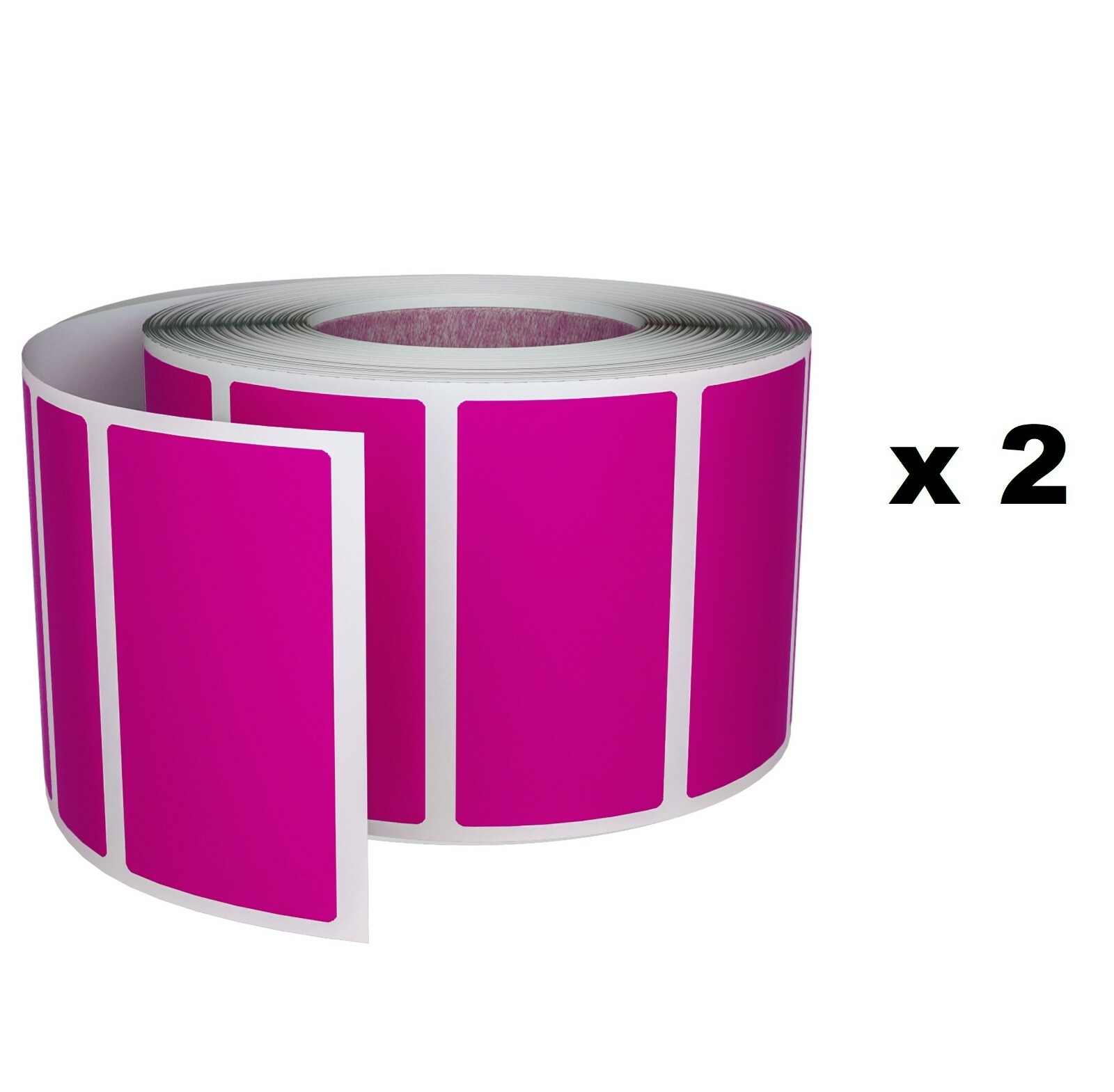 Royal Green Rectangle Labels in Pink 1.57" x 0.75" (40mm x 19mm) 1000 ...