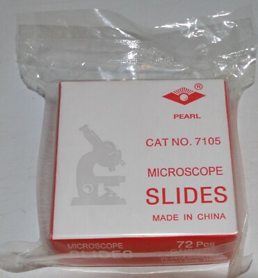 Pearl 72 Clear Glass Ground Edges Microscope Slides Cat Np. 7105 | eBay