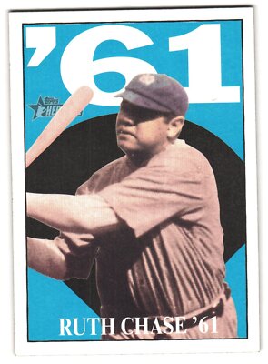 2010 Topps Heritage #61BR14 Babe Ruth Ruth Chase '61 NM | eBay