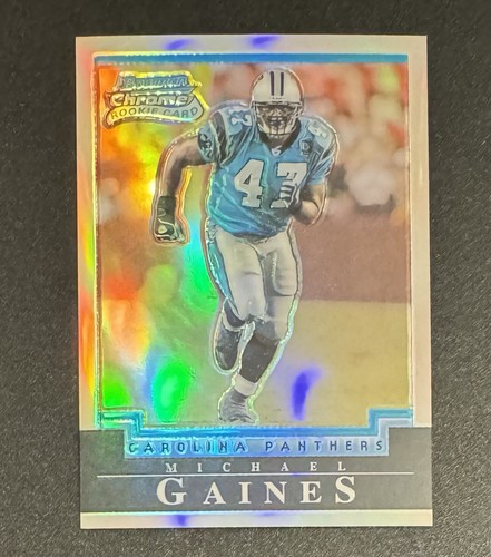 Michael Gaines 2004 Bowman Chrome ROOKIE Refractor #218 /500 - Carolina Panthers | eBay