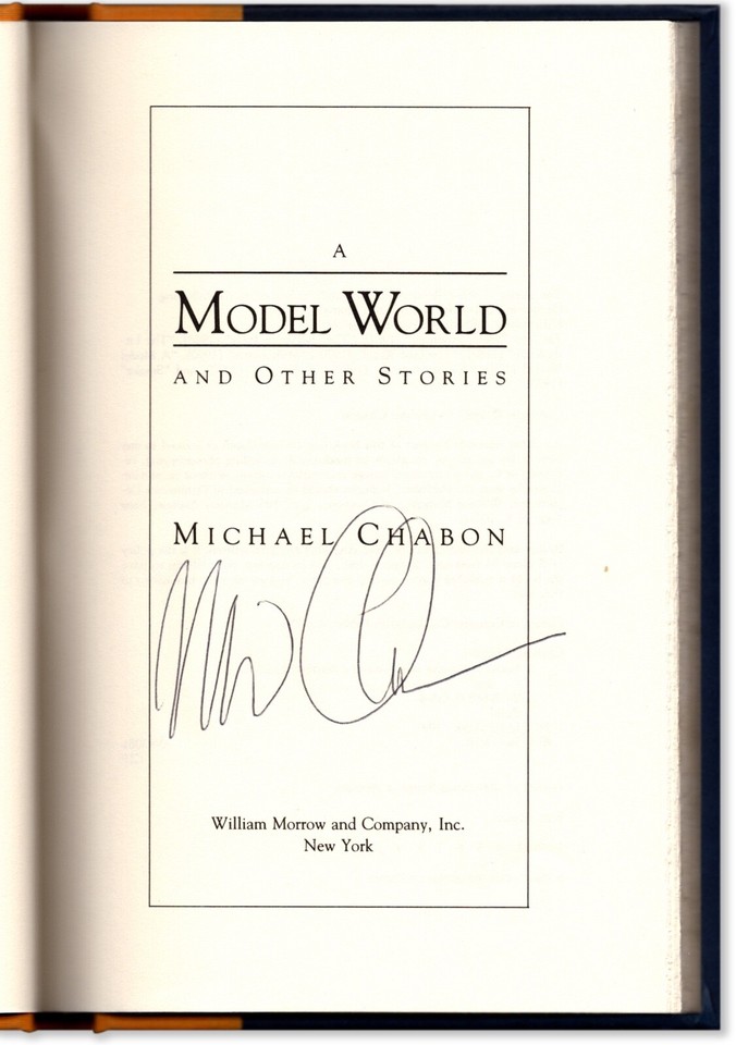 A Model World - Signed by Michael Chabon - First Edition - First State ...