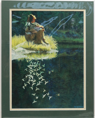 Bev Doolittle ''Let my Spirit Soar'' Matted Art 11'' by 14'' Double ...