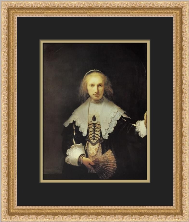 Rembrandt van Rijn A Portrait of Agatha Bas Custom Framed Print | eBay