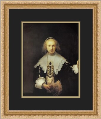 Rembrandt van Rijn A Portrait of Agatha Bas Custom Framed Print | eBay