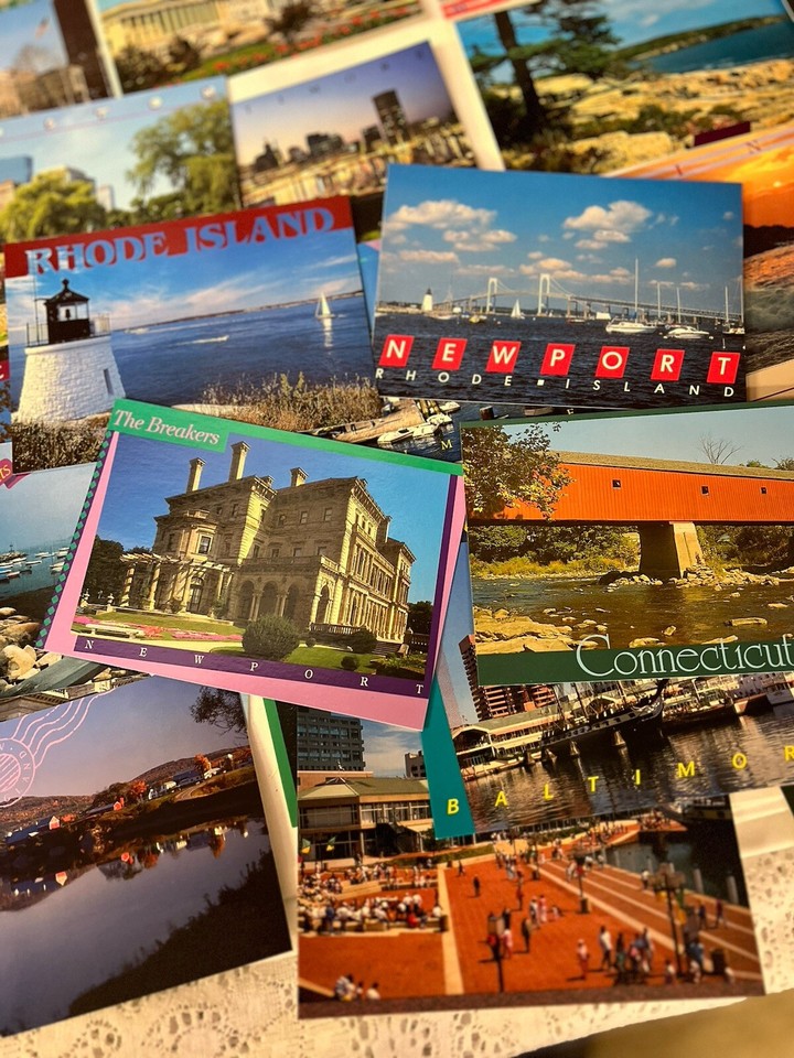 50 Vintage Chrome Postcards New England States Unused By Schellmark inc ...