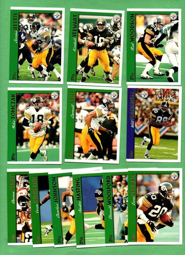 1997 Topps Football PITTSBURGH STEELERS Complete Team Set - 12 Cards | eBay
