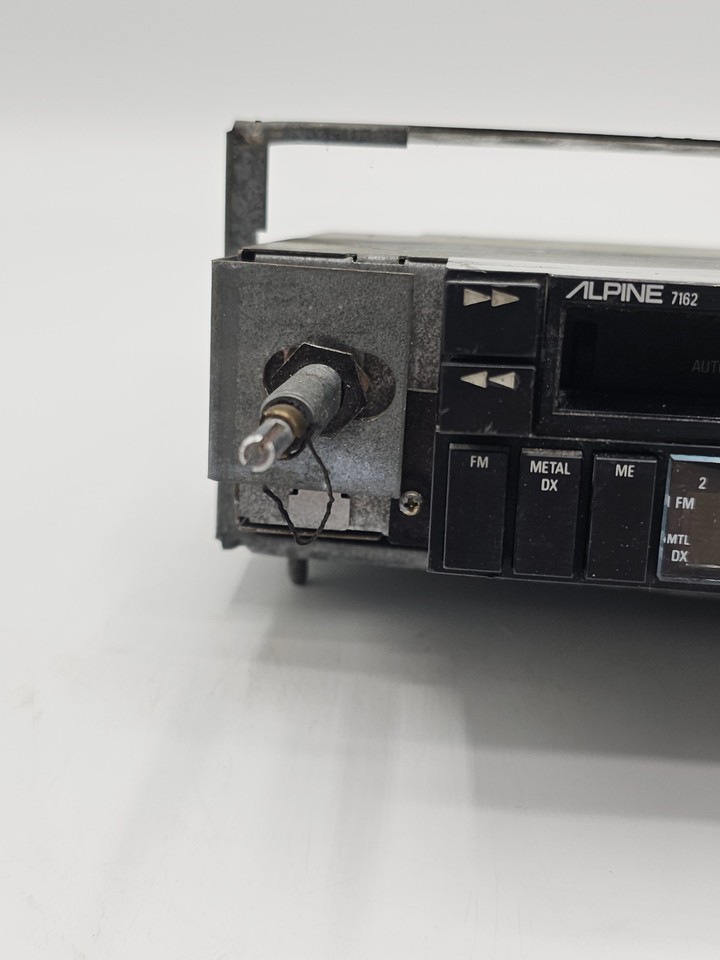 Vintage Alpine 7162 2 Knob Car Audio Stereo Cassette Ferrari Lambo BMW ...