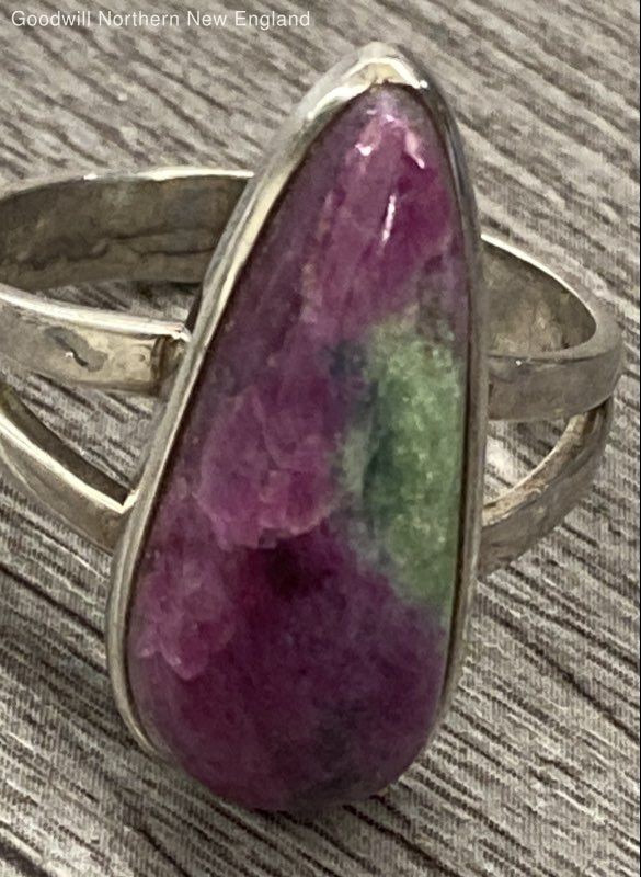925 Sterling Silver Pink Green Ruby Zoisite Jewelry Ring Sz 11.5 US 1x1/2" 7.97g | eBay