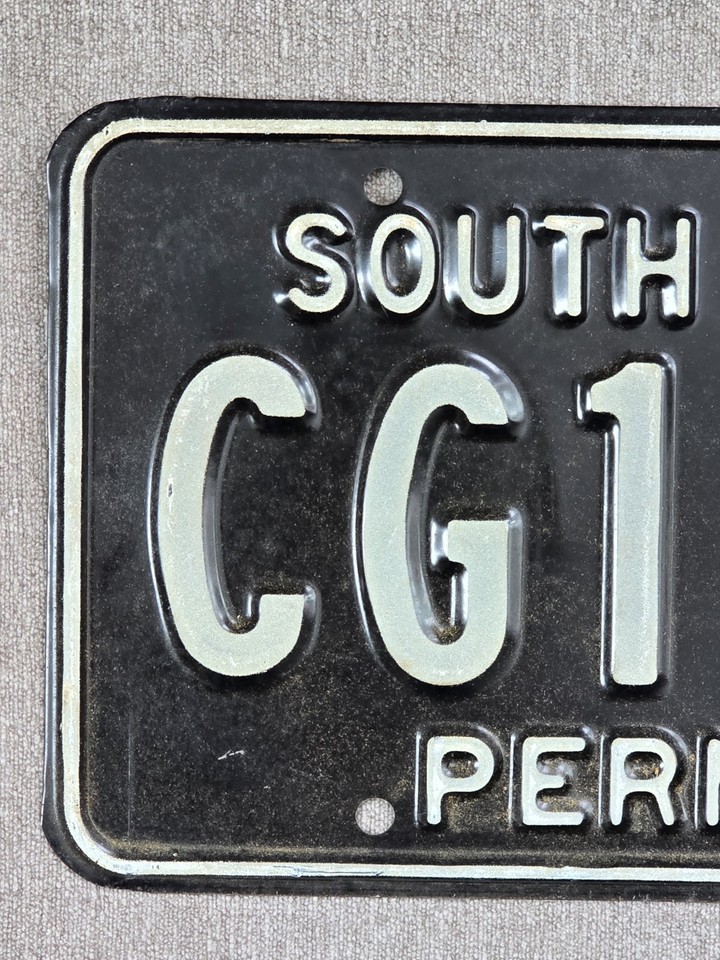 Vintage South Carolina Permanent License Plate - #CG1276 | eBay