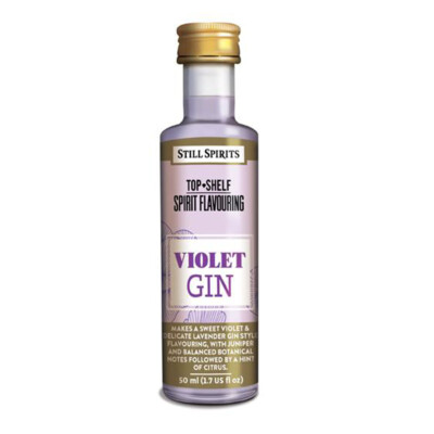 Still Spirits Top Shelf Violet Gin Flavouring Essence 50ml HomeBrew ...
